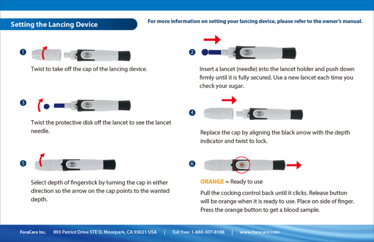 Lancing Device Set-up – ForaCare